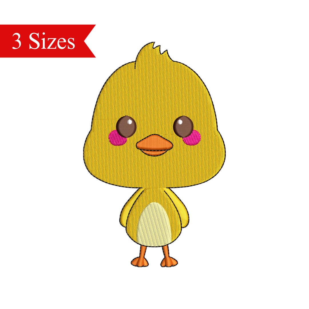 Chick Embroidery Design, Farm Chicken Embroidery Design, Cartoon ...