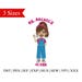 Ms Rachel Embroidery Design: Toddler #1 Fan (3 Sizes) (instant Download ...