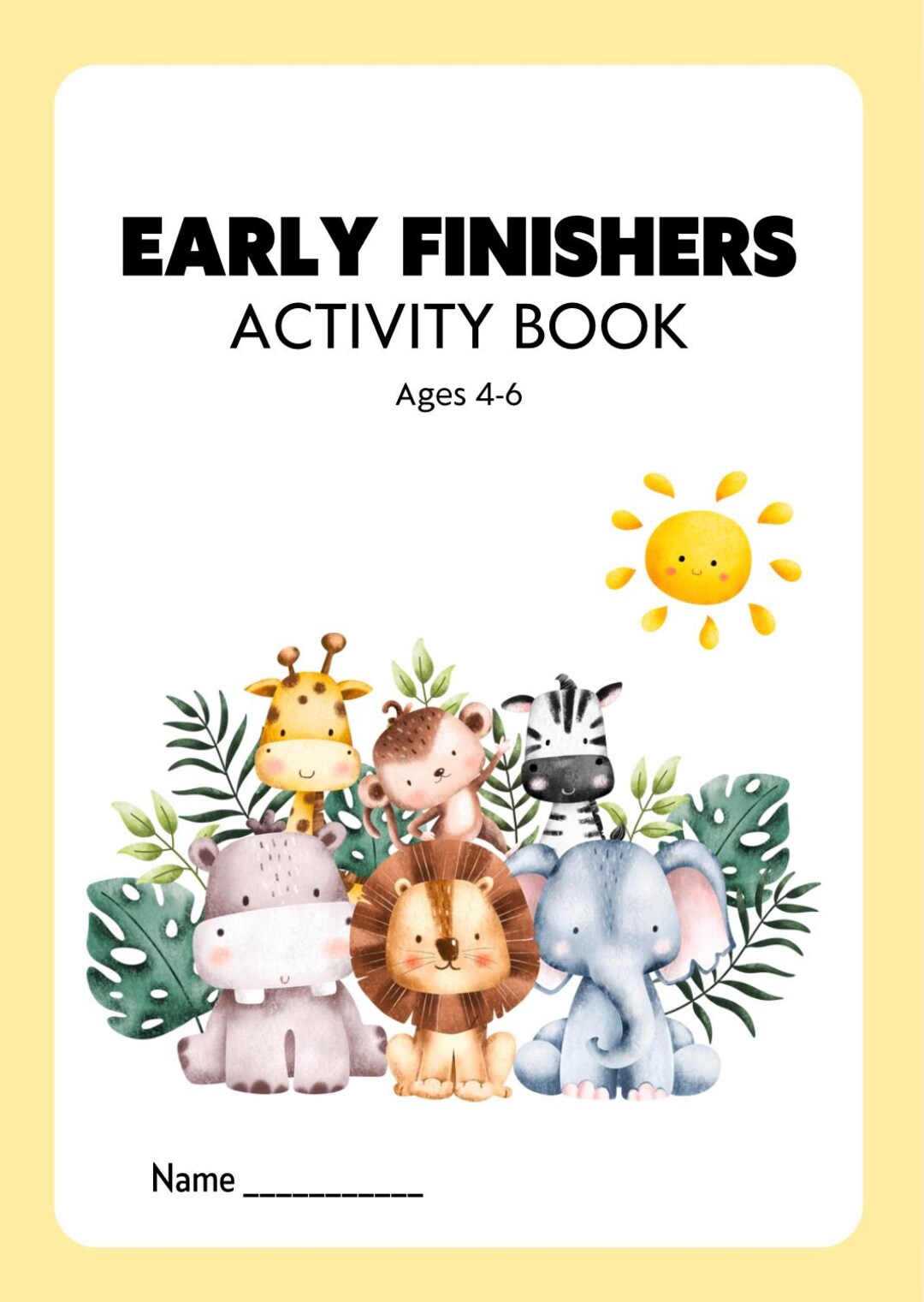 Early Learners Activity Book - Etsy