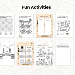 Dhul Hijjah Activity Book for Kids | Islamic Printable Pages | Hajj ...