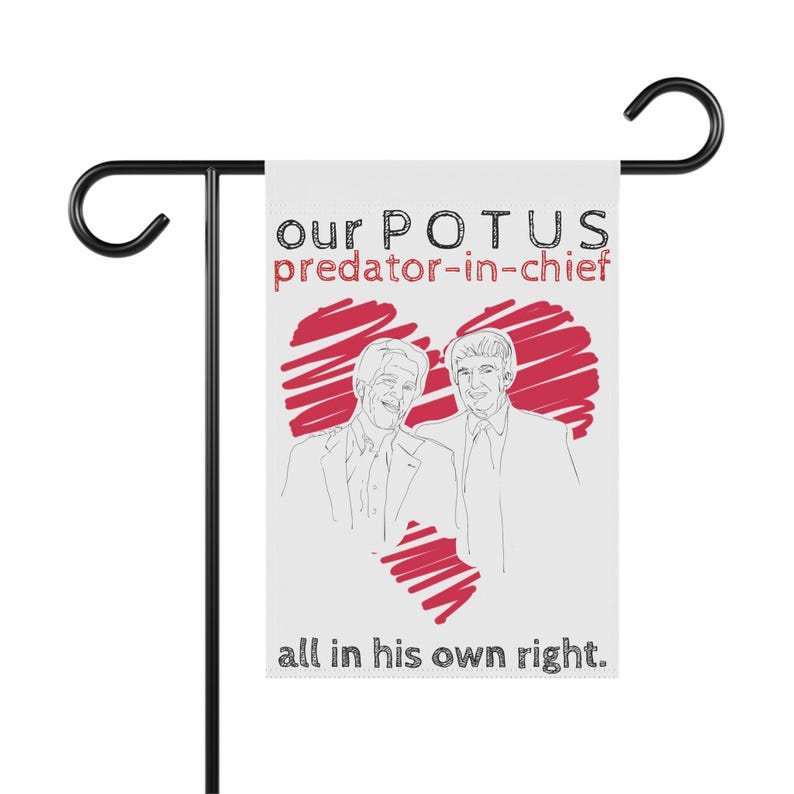 Trump Epstein Photo Protest Flag: Anti-fascist Political Satire Decor ...