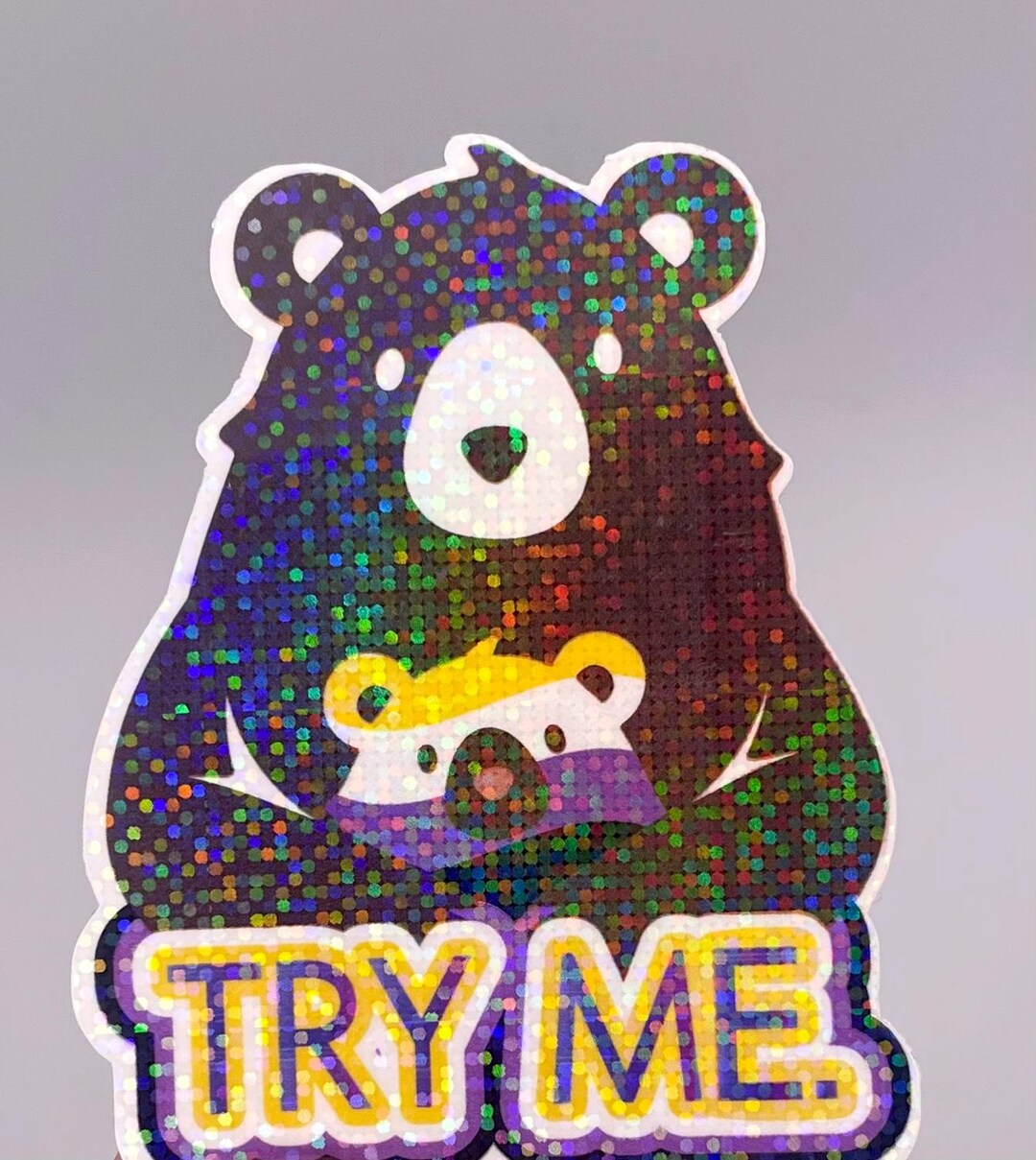 Protective Bear Nonbinary Pride Sticker: Queer Trans Youth Art ...