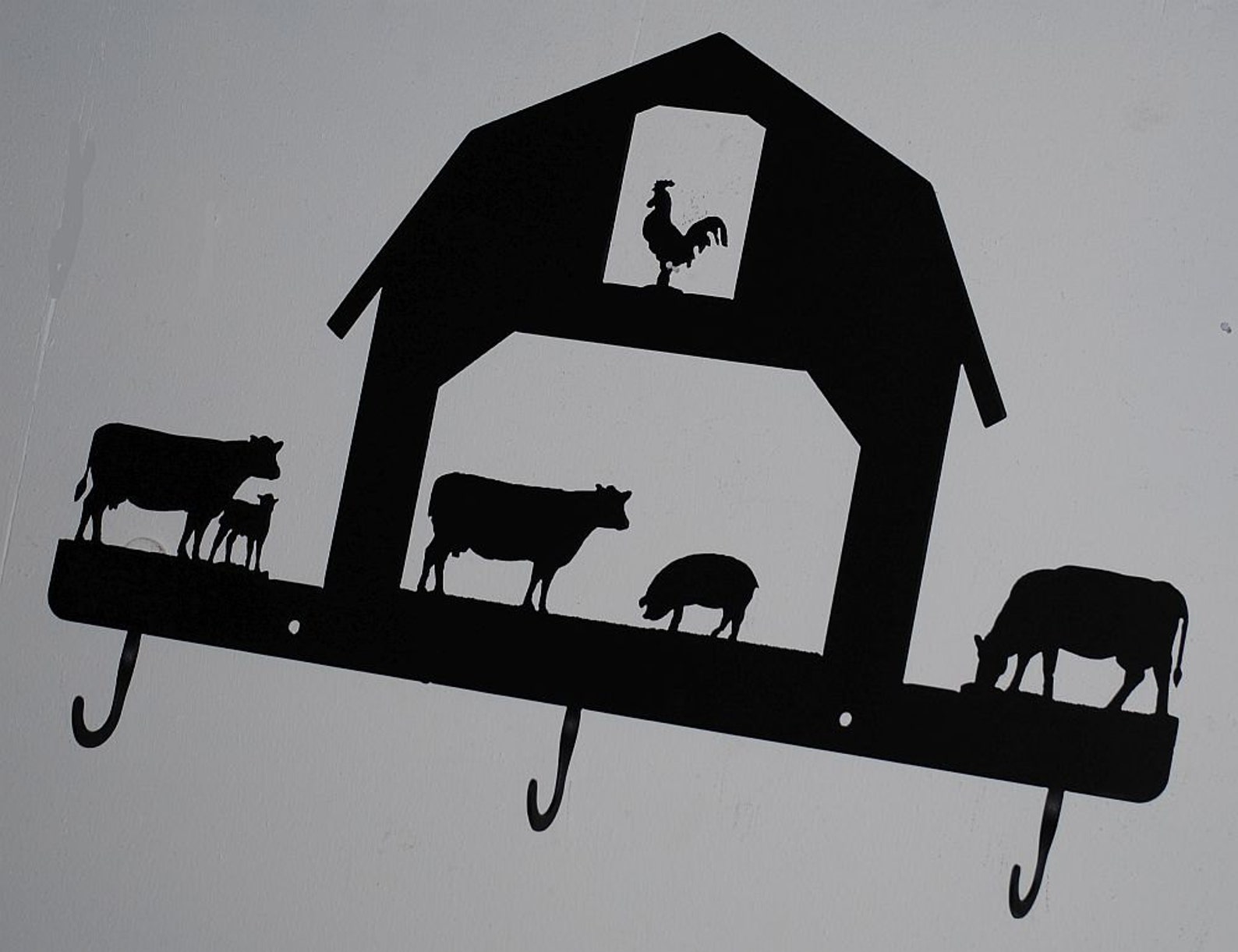 Pot or Pan Hook Barn and Cows - Etsy