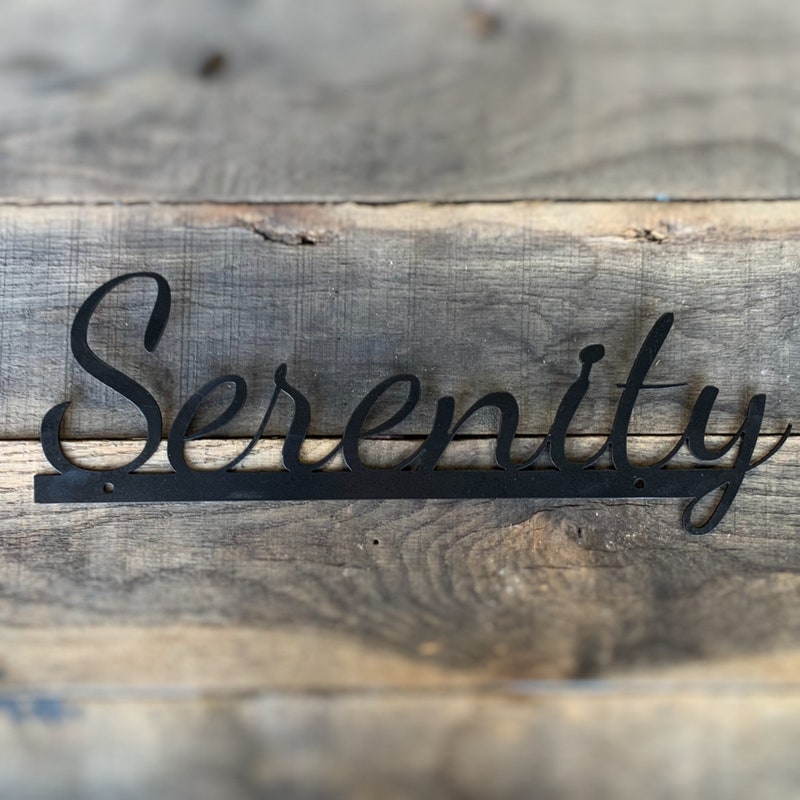 Serenity Sign - Etsy