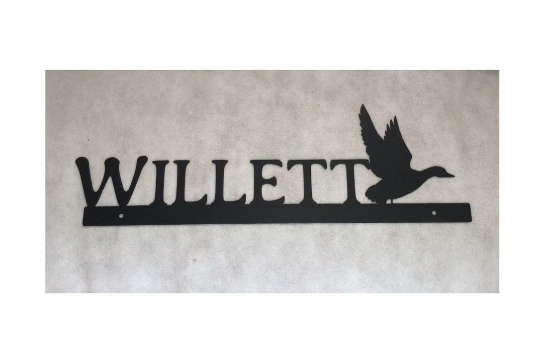 Name Sign, Duck in Flight - Etsy
