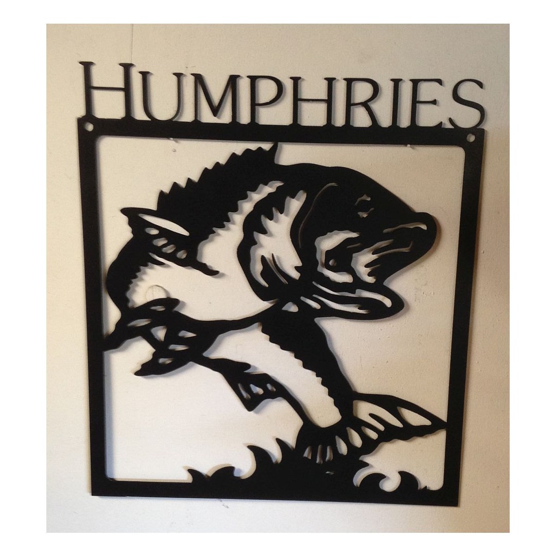 Bass Name Sign - Etsy