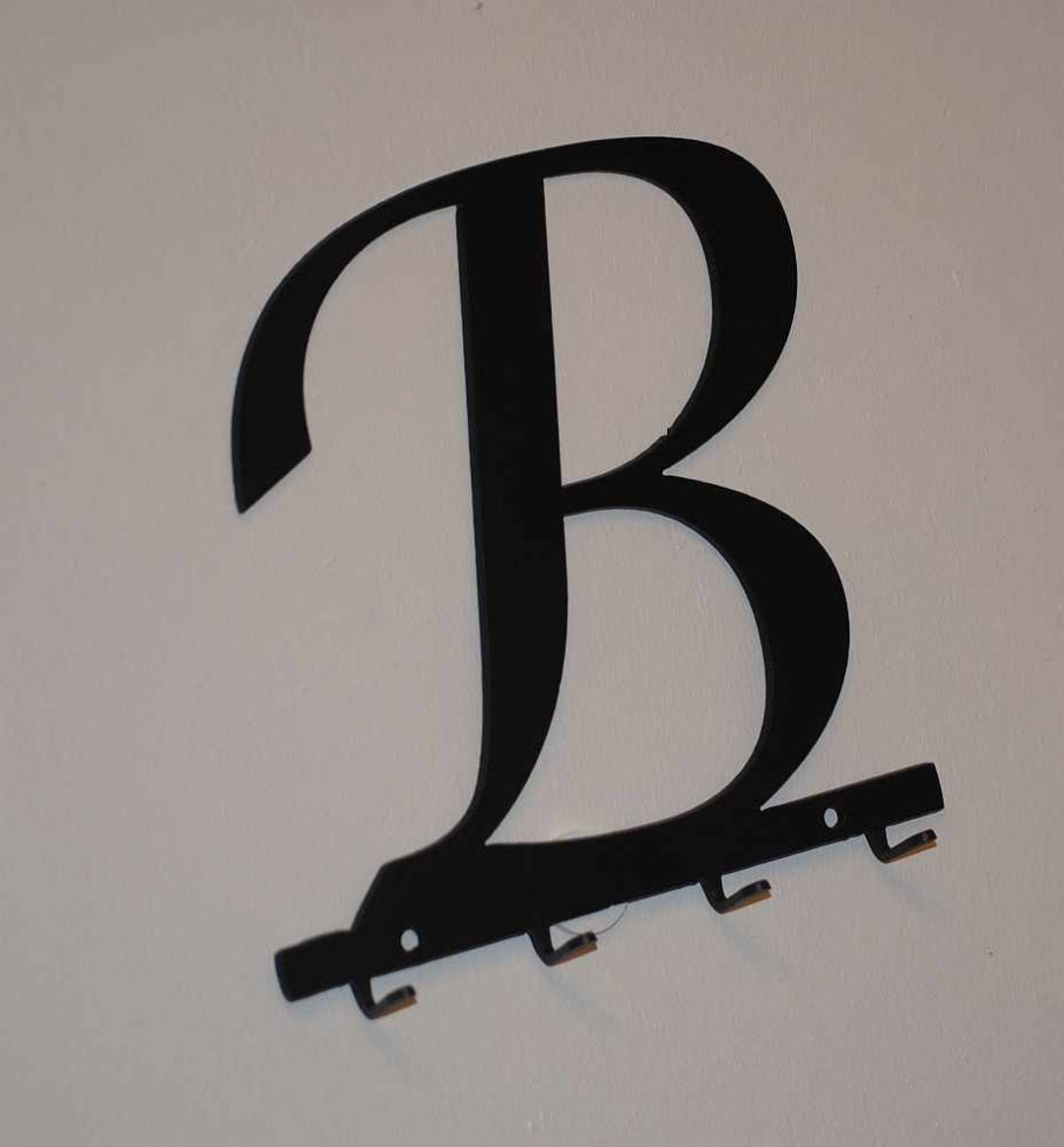 Monogram Key Rack 1 Letter - Etsy