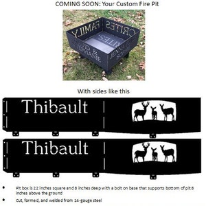 Fire Pit Customized With Name and Date - Etsy