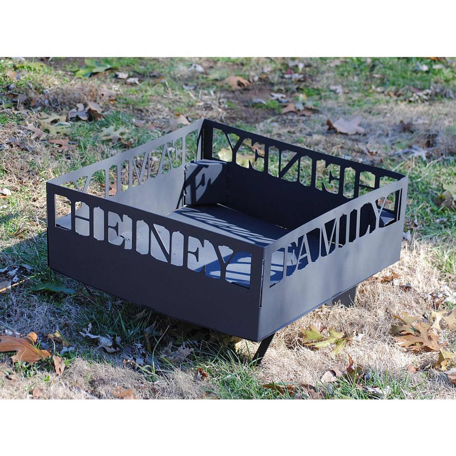 Fire Pit Customized With Name and Includes Removable Fork - Etsy