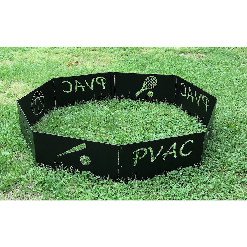 60 Inch Octagon Fire Ring Customized With Names Phrases or | Etsy