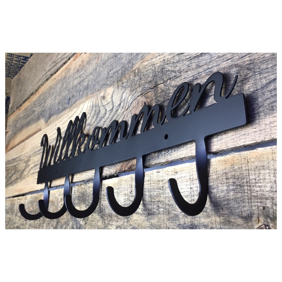 Coat Rack Custom Word or Name 5 Hook - Etsy