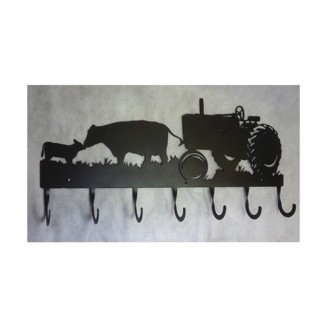 Coat Rack Farm Tractor and Cows, 7 Hook - Etsy