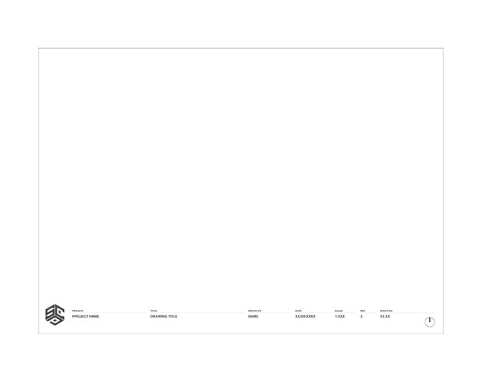 A3 Architect Drawing Template – Canva-ready PDF With Professional Title ...