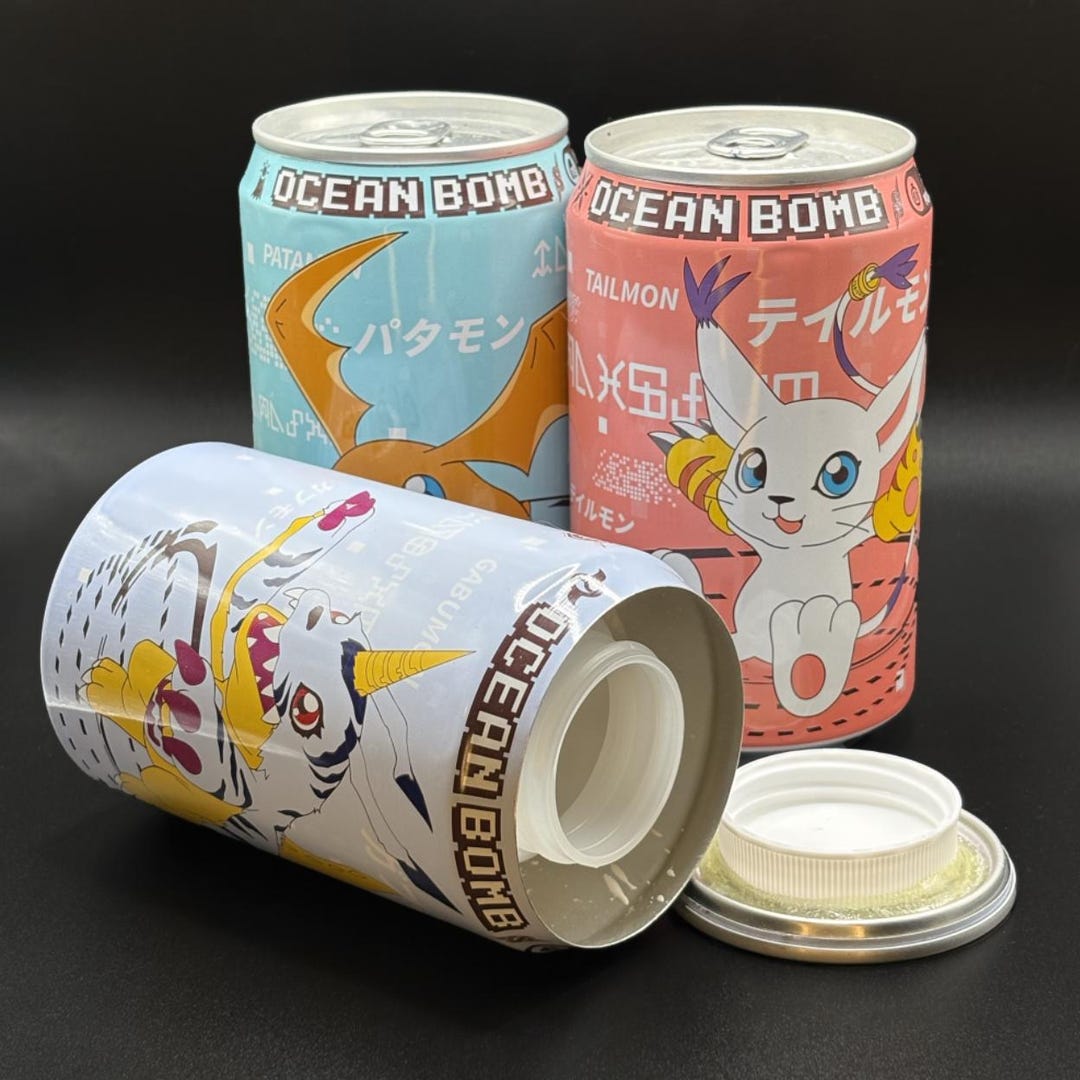 Digimon Anime Soda Stash Can- Lots of Different Patterns! - Etsy