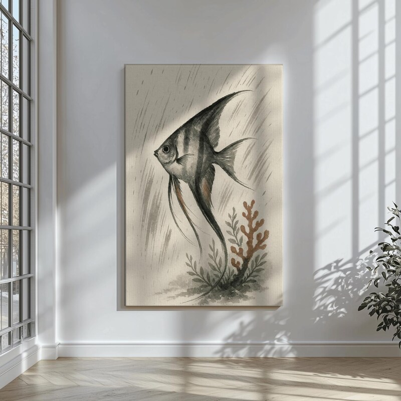 Angelfish Painting - Etsy