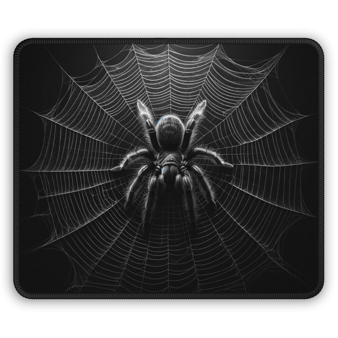 Tarantula Spider Web Mouse Pad: Gothic Gamer Desk Mat - Etsy