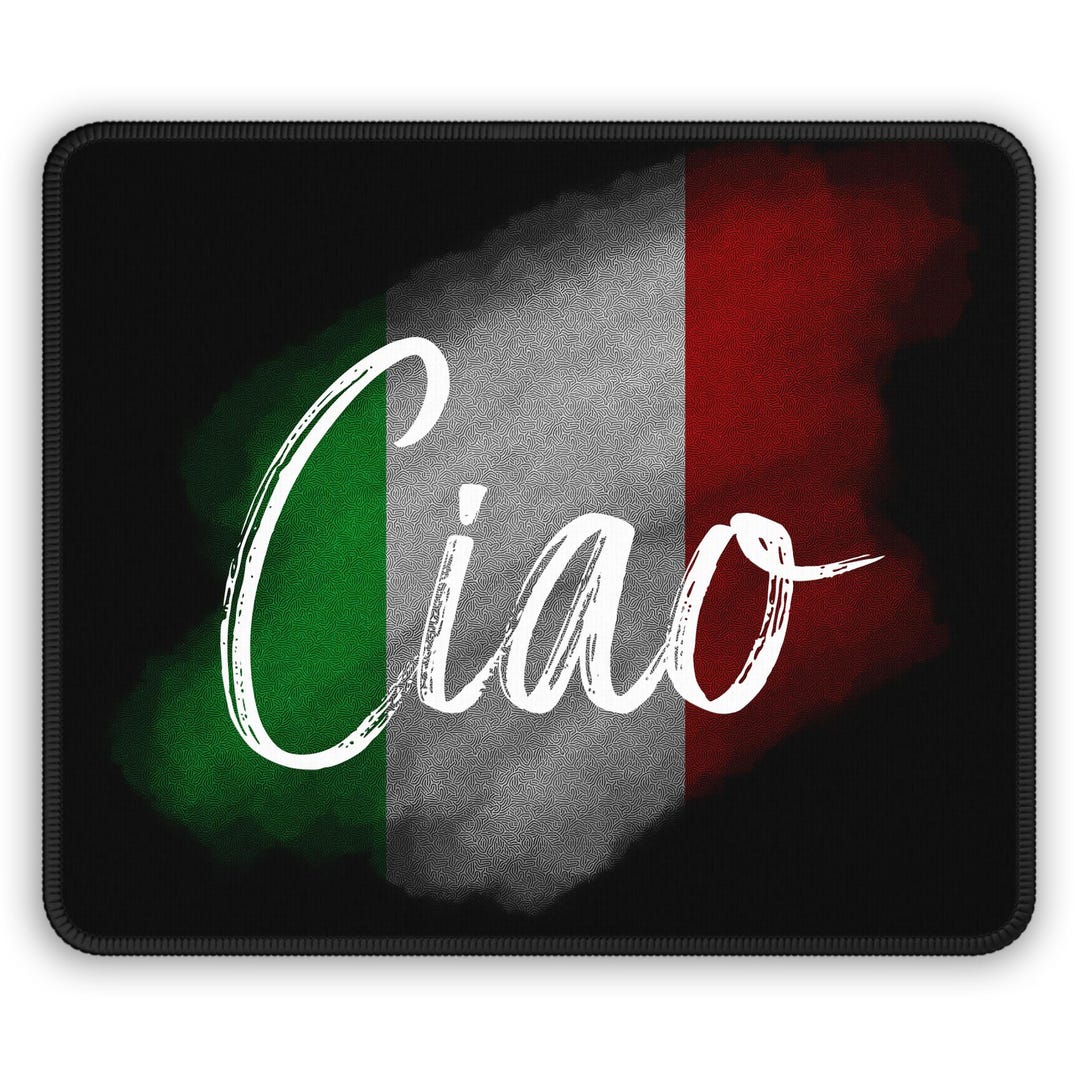 Italian Flag Mouse Pad: Ciao Italy Desk Decor - Etsy