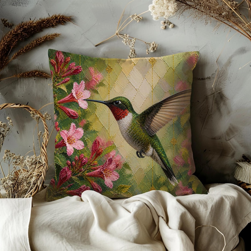 Throw Pillows Hummingbird - Etsy