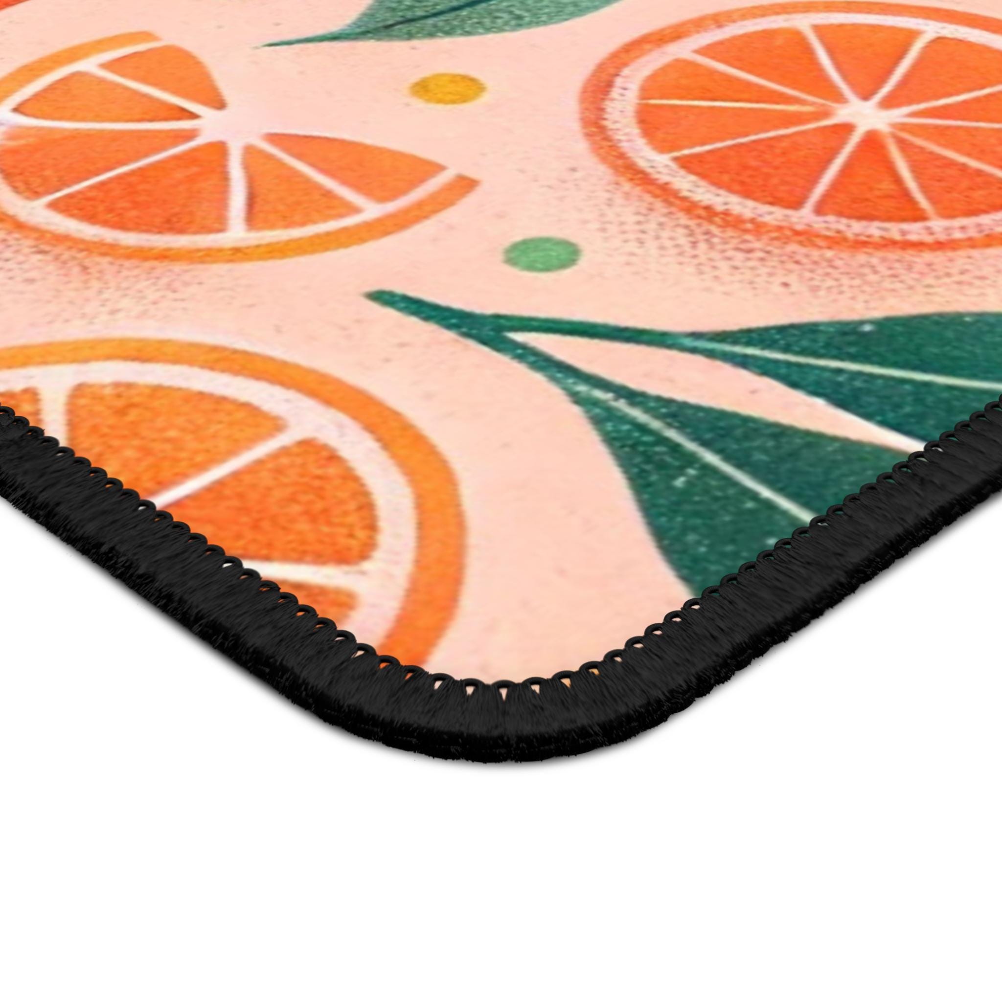Orange Fruit Mouse Pad: Retro Citrus Office Decor - Etsy