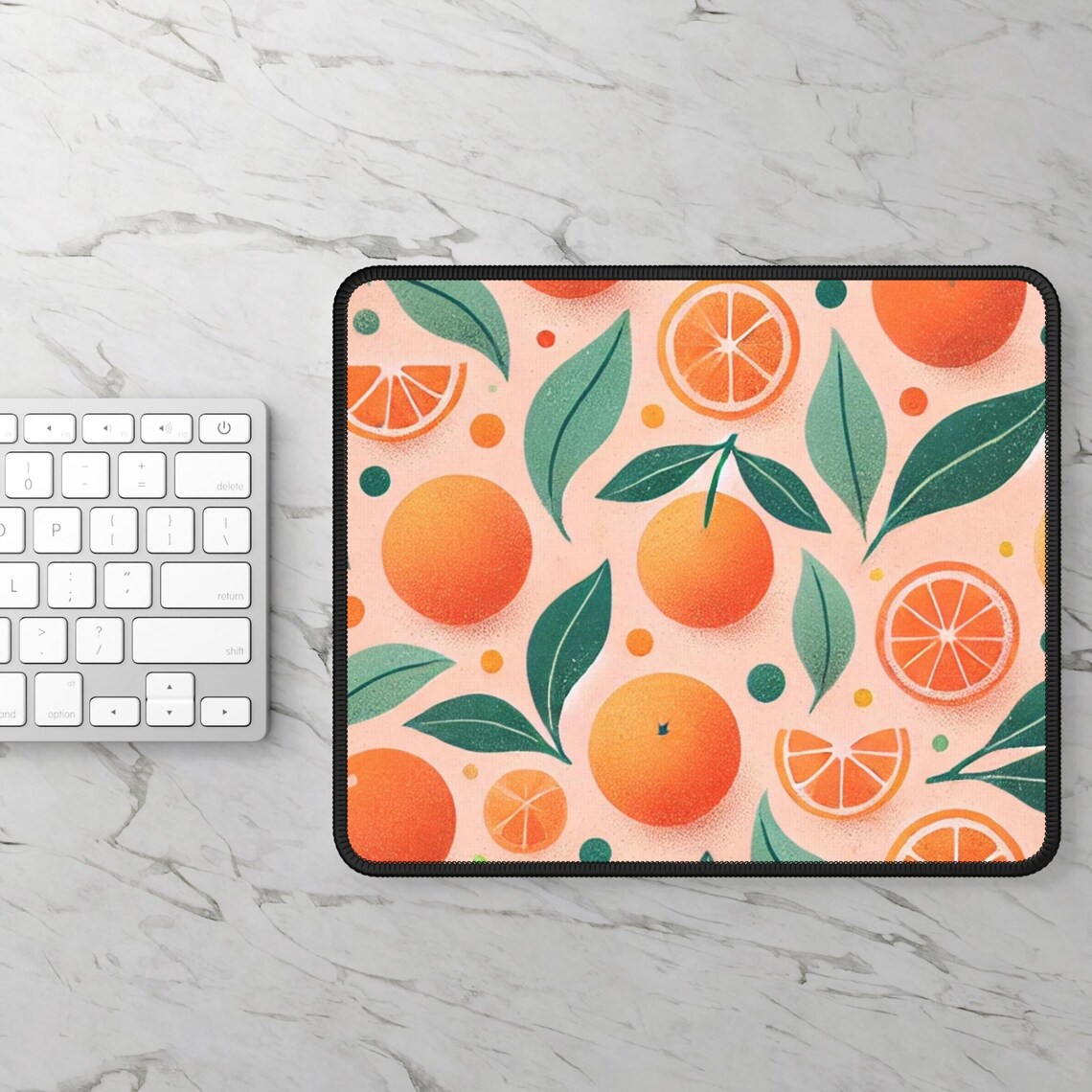 Orange Fruit Mouse Pad: Retro Citrus Office Decor - Etsy