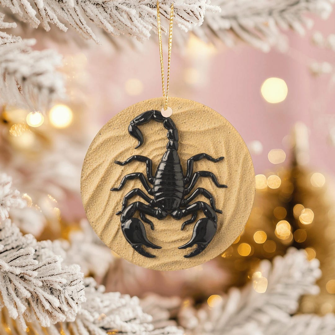 Scorpion Ornament Desert Sand Gothic Insect Art Zodiac Scorpio Gift - Etsy