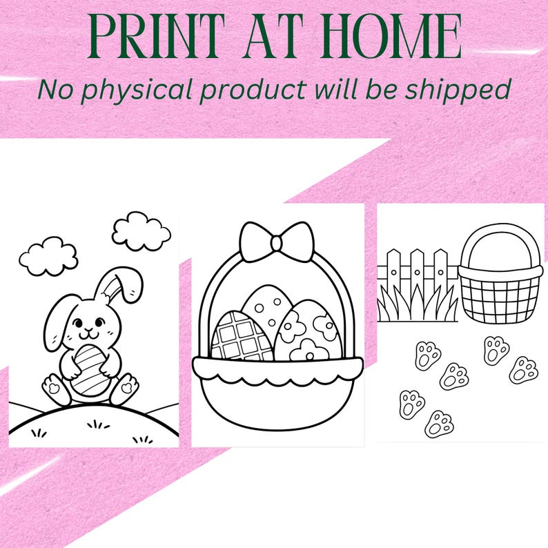 Easter Coloring Pack Printable for Kids | Fun & Easy Pages for Toddlers, Preschool and ...