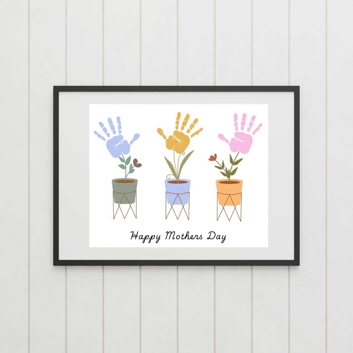 Flower Pots Handprint Art | Happy Mother's Day Keepsake Printable | DIY ...
