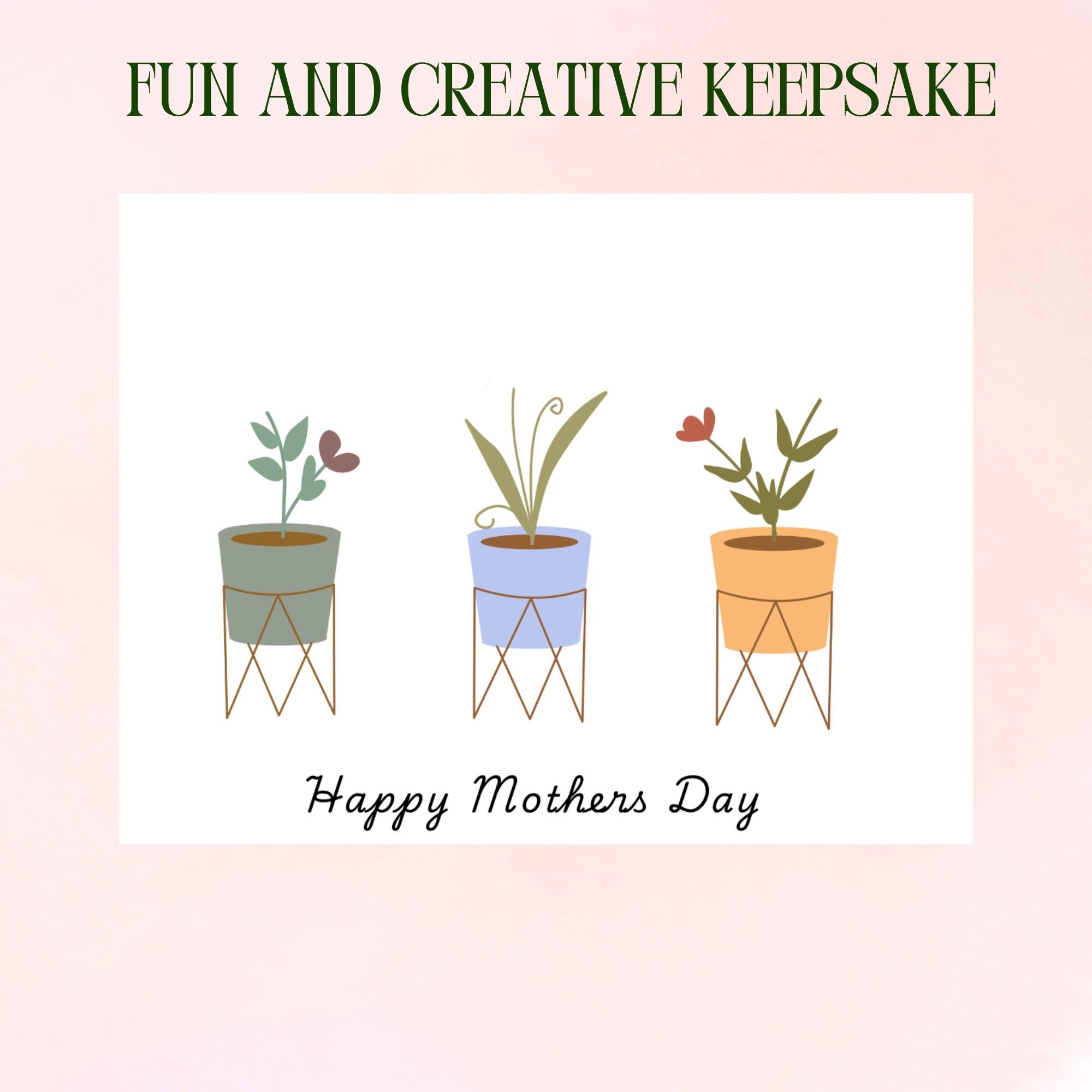Flower Pots Handprint Art | Happy Mother's Day Keepsake Printable | DIY ...