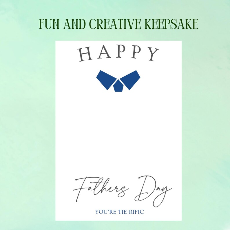 Happy Father's Day Your Tie-rific / Footprint Art / Printable Gift ...