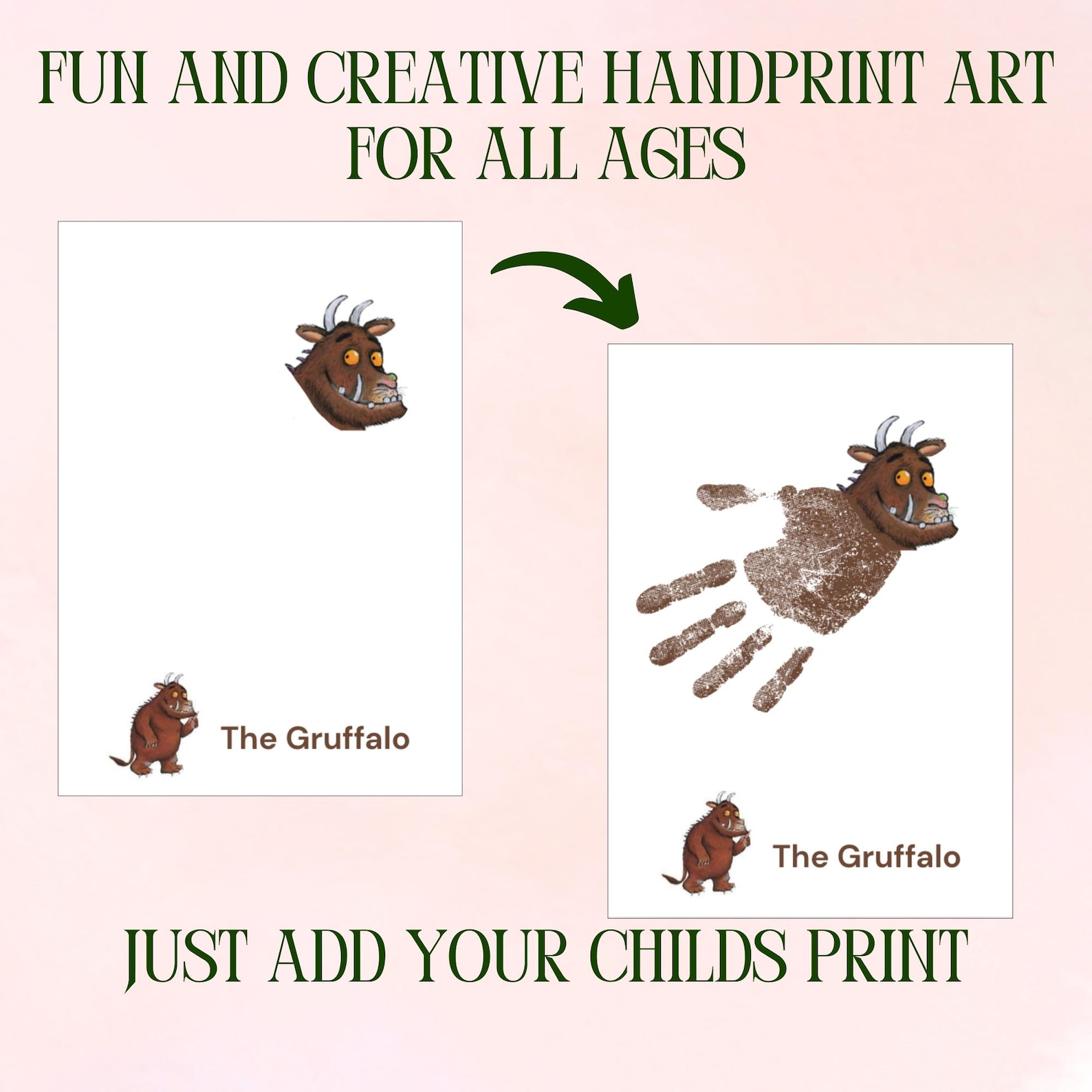 The Gruffalo Characters Handprint Activity / Printable Fun Art Craft ...