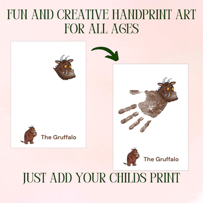 The Gruffalo Characters Handprint Activity / Printable Fun Art Craft ...