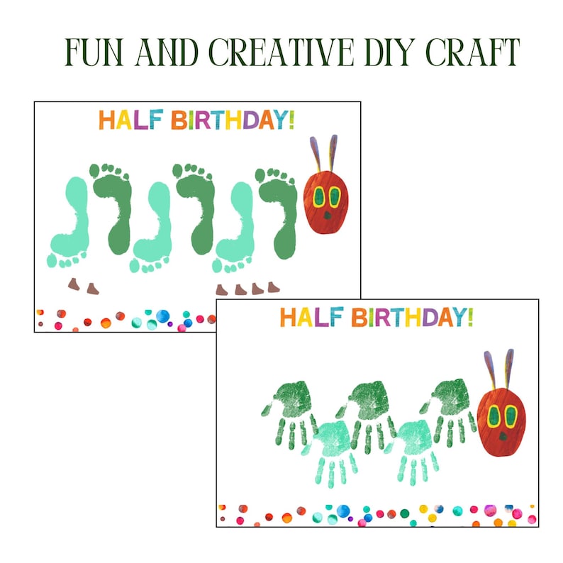 The Very Hungry Caterpillar / Hand/footprint Art Craft / Baby ...
