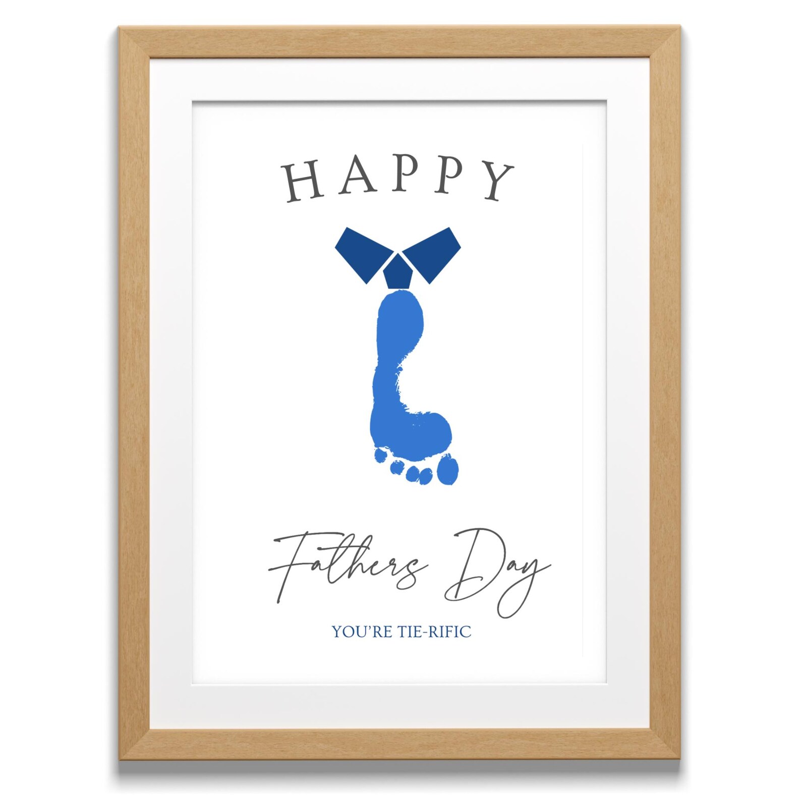 Happy Father's Day Your Tie-rific / Footprint Art / Printable Gift ...
