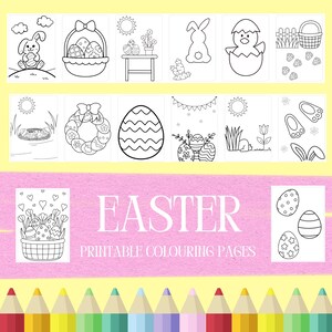 Easter Coloring Pack Printable for Kids | Fun & Easy Pages for Toddlers ...