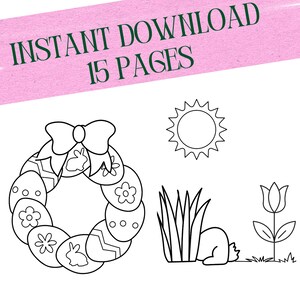 Easter Coloring Pack Printable for Kids | Fun & Easy Pages for Toddlers ...