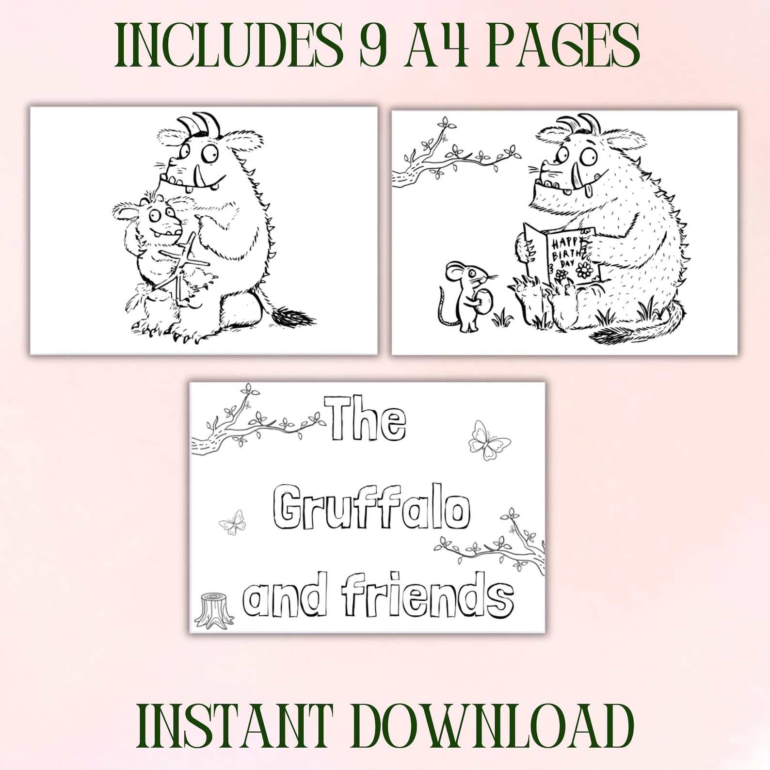 The Gruffalo and Friends Colouring Pages / Home Art Craft / Kids ...
