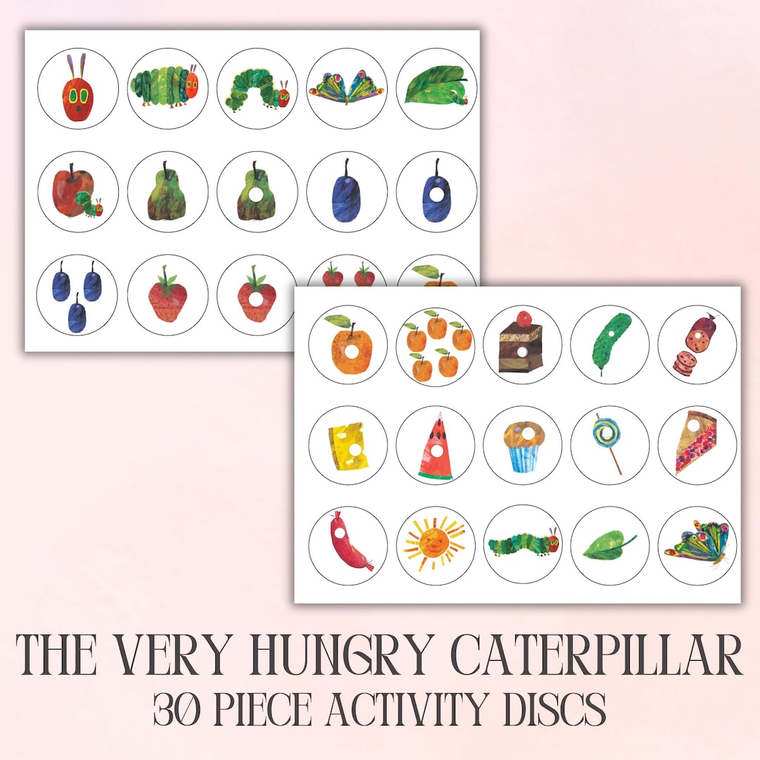 The Very Hungry Caterpillar Activity Discs / Home School Activity ...