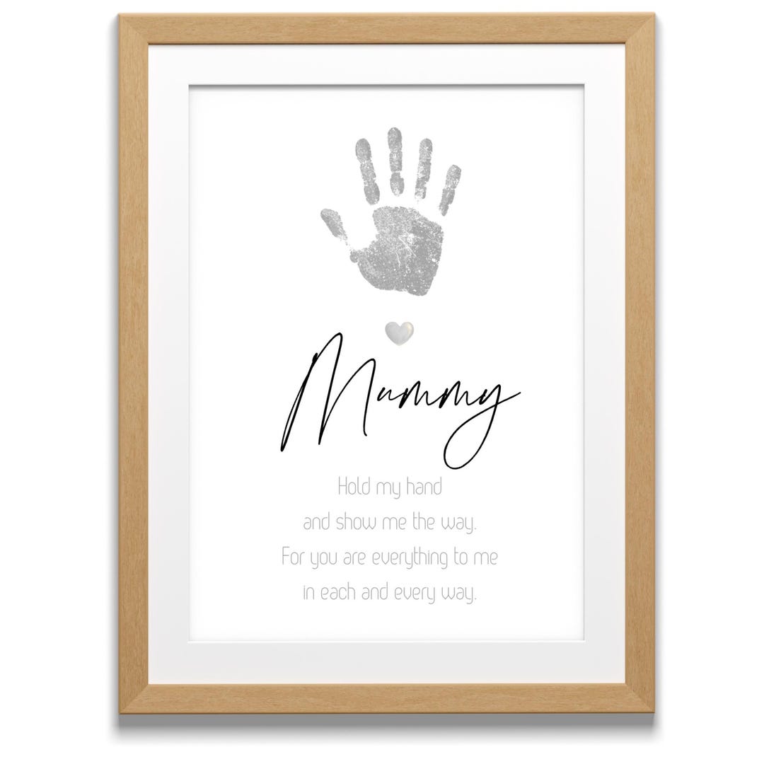 Mummy Hold My Hand Poem | Handprint Art Printable | Mothers Day Gift ...