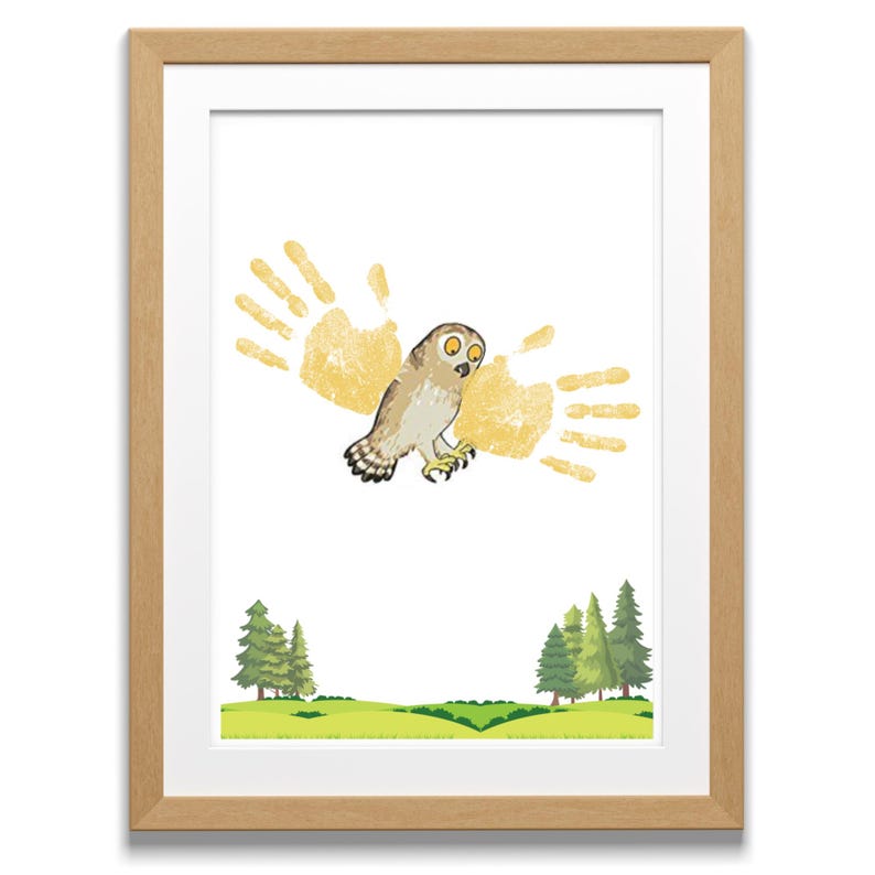 The Owl From the Gruffalo / Handprint Fun Art Craft / Kids Toddler Baby ...