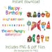 The Very Hungry Caterpillar Birthday Art / Clipart Story Book Images ...