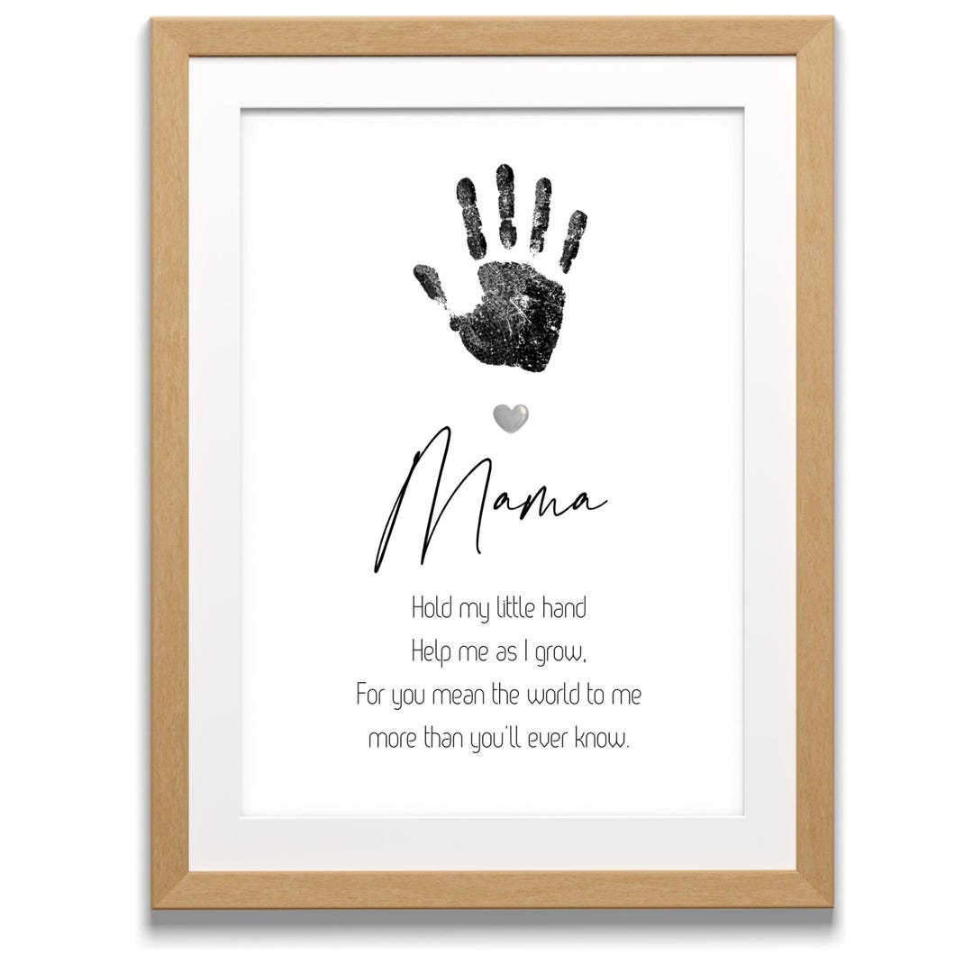 Mama Hold My Hand Poem | Handprint Art Printable | Mothers Day Gift ...