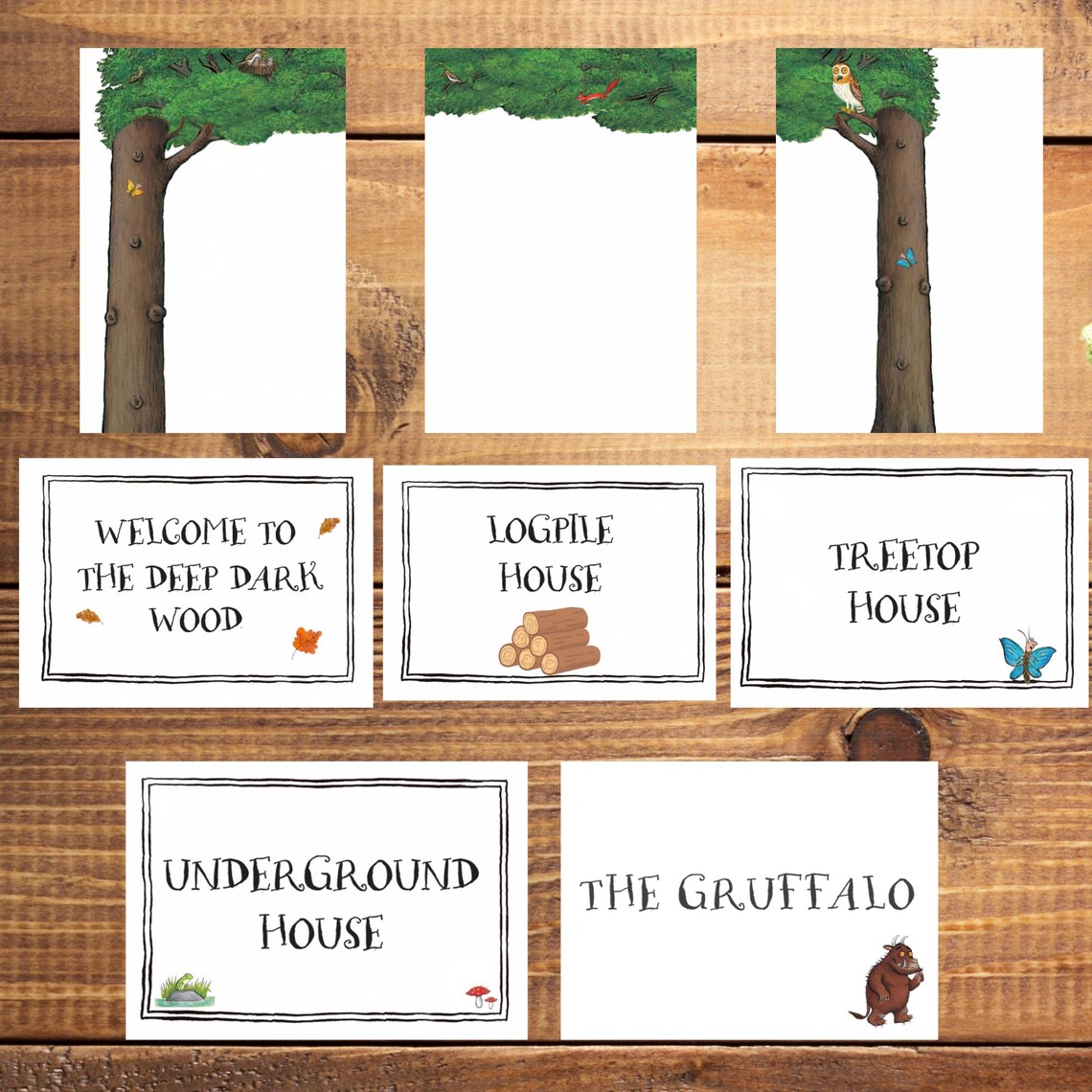 The Gruffalo Printable Pack / Kids Birthday Party Decor / Character ...