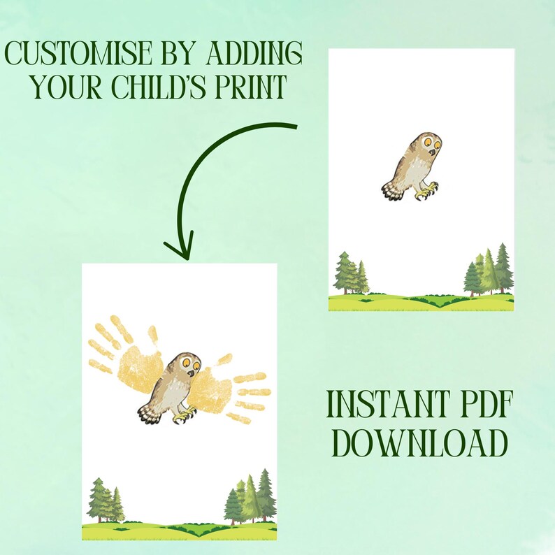 The Owl From the Gruffalo / Handprint Fun Art Craft / Kids Toddler Baby ...