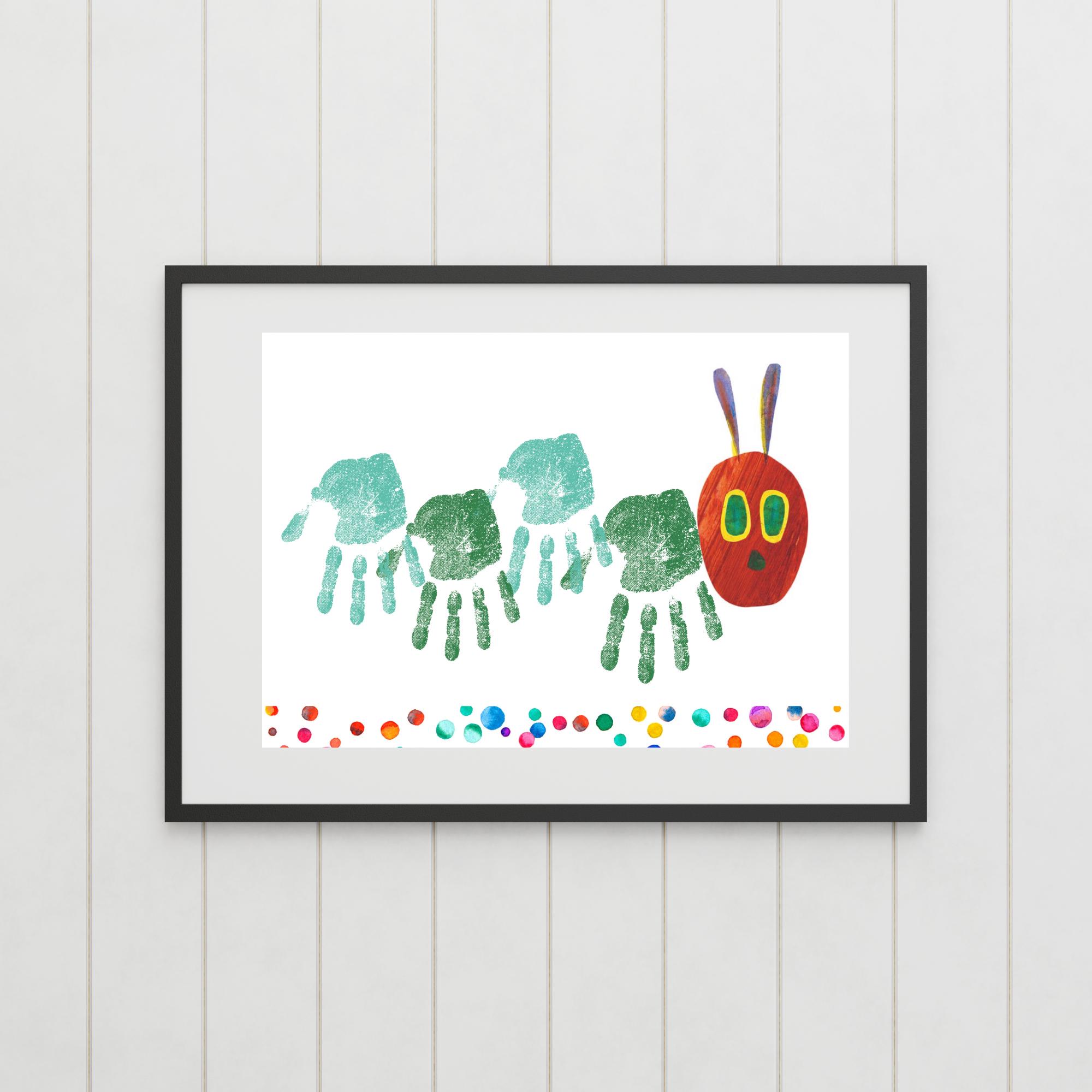 The Very Hungry Caterpillar / Handprint Footprint Art Craft / Kids ...