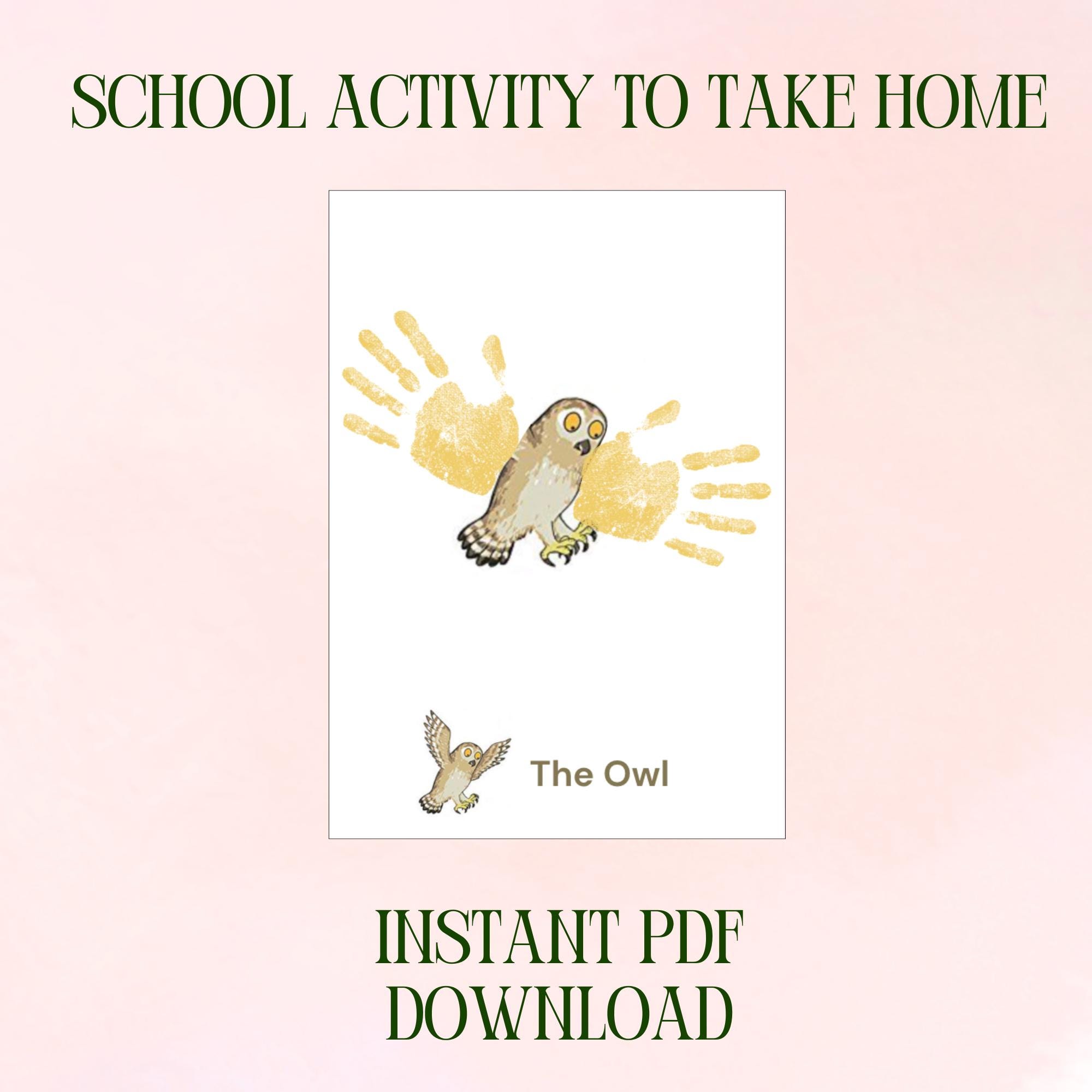 The Gruffalo Characters Handprint Activity / Printable Fun Art Craft ...