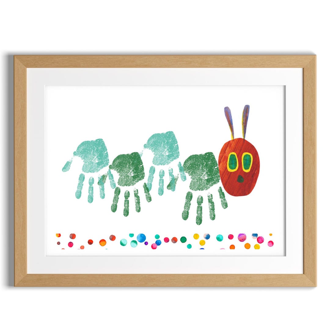 The Very Hungry Caterpillar / Handprint Footprint Art Craft / Kids ...