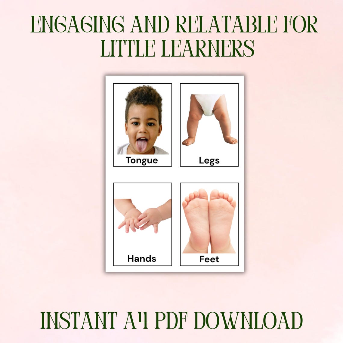 Parts of Me and My Body Flashcards Booklet / Real Life Photos / Kids ...