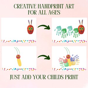 The Very Hungry Caterpillar / Handprint Footprint Art Craft / Kids ...