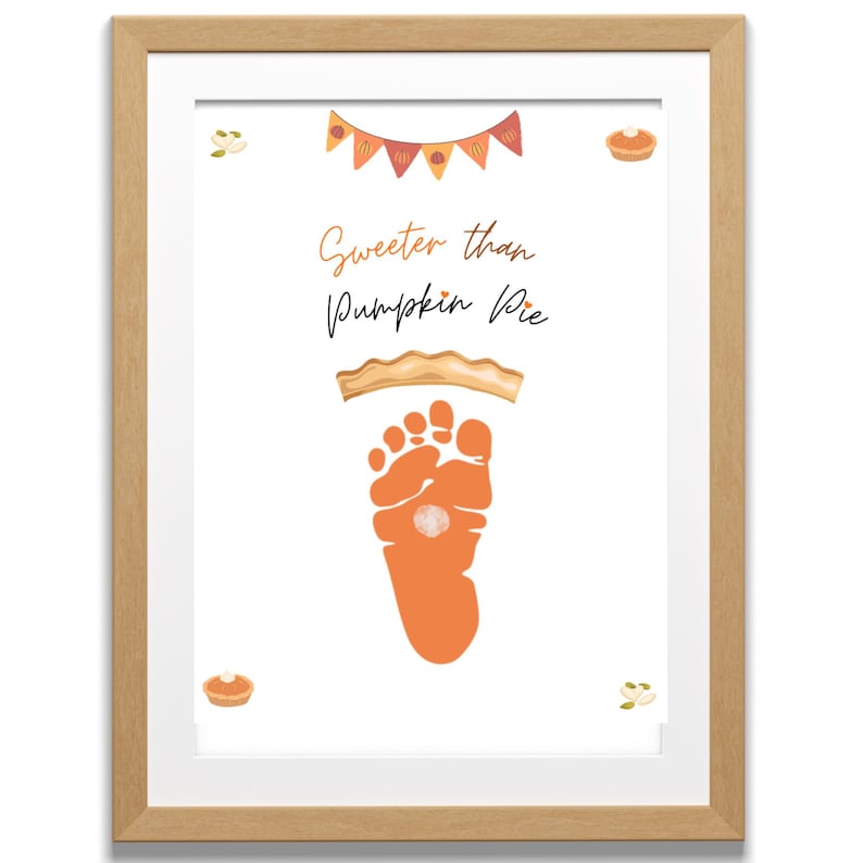 Pumpkin Pie Handprint Art / Printable Craft Thanksgiving Celebrations ...