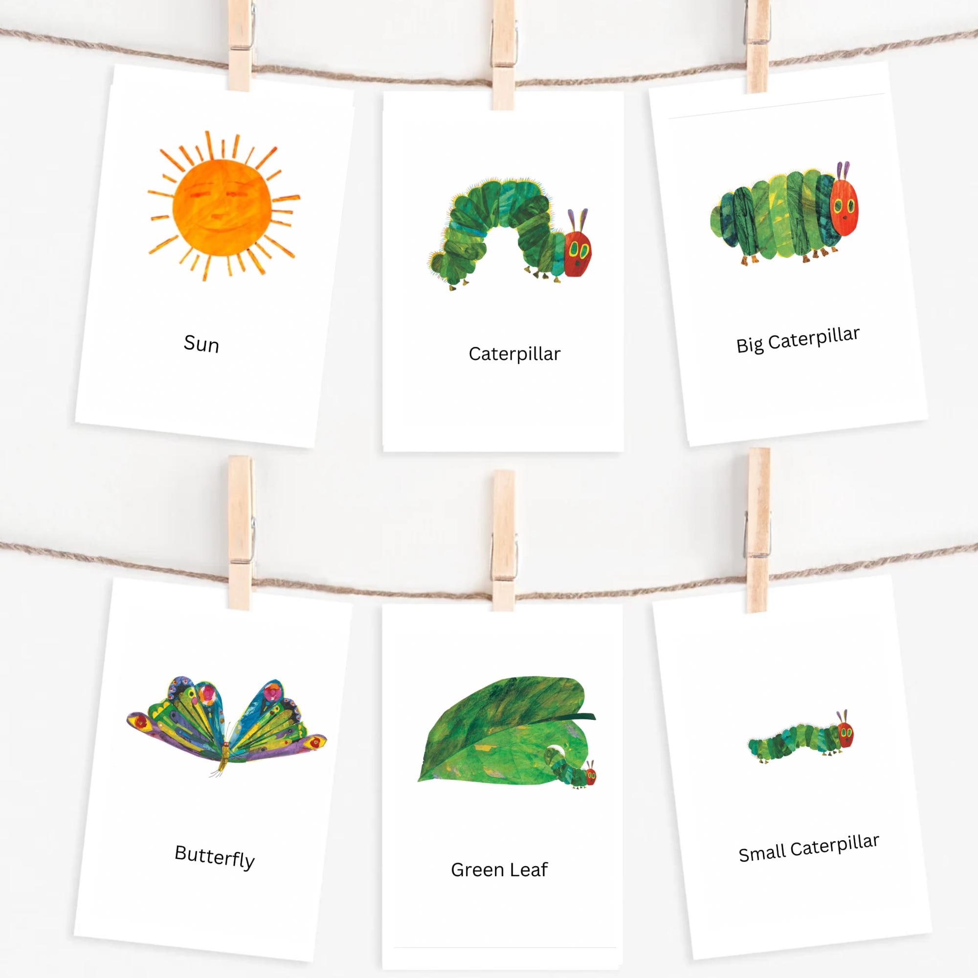 The Very Hungry Caterpillar Flashcards / School Classroom Activity ...